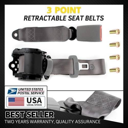 1Pack Universal 3 point Retractable Seat Belt Lap Belt quality and ...