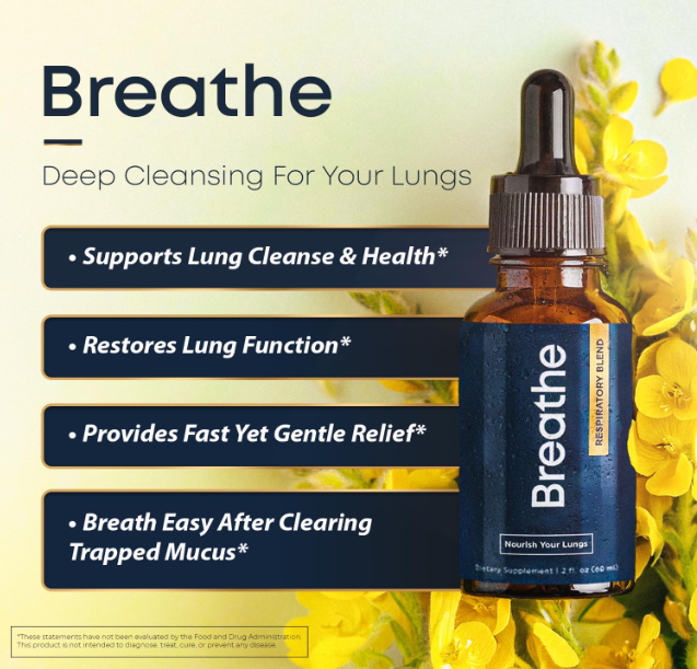 BREATHE 8-IN-1 Mullein Drops For Lungs Detox & Lung Cleanse | Peppermint, Thy... | eBay