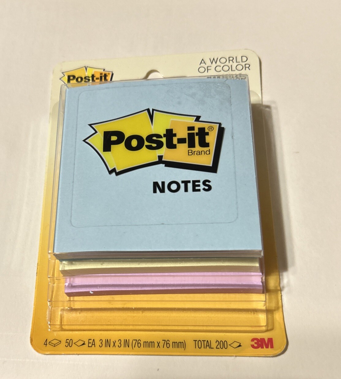 Post-it Notes 3x3 A World of Color Marseille Collection 4 Notepads New ...