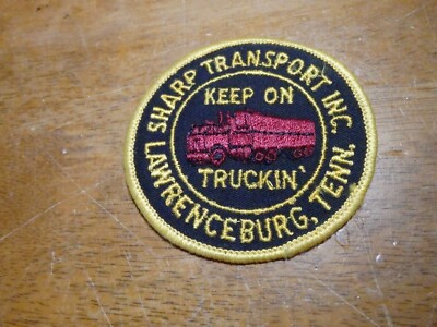 SHARP TRANSPORTATION TRUCKING PETERBILT FREIGHTLINER MACK TRUCK PATCH ...