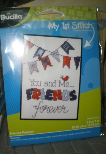 Bucilla My First Stitch Cross Stitch Kit - You and Me... Friends ...