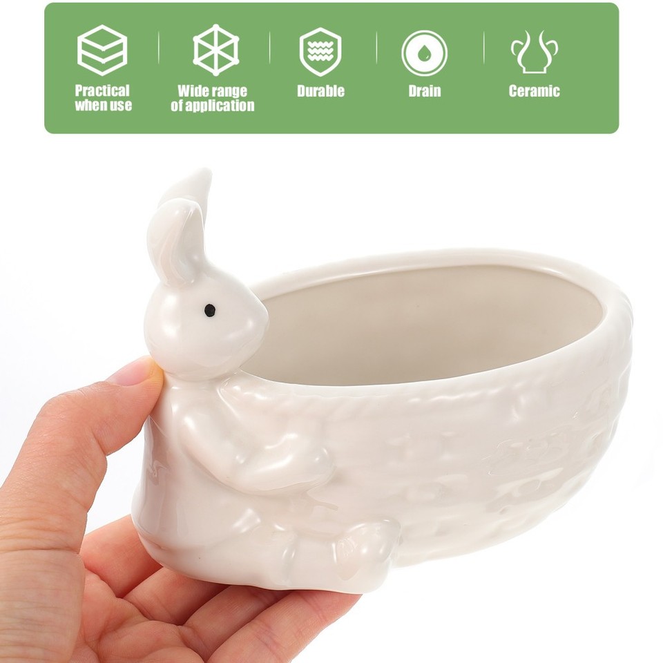 Cartoon Animal Flower Pot Ceramic Flowerpot Ornament Plant Holder ...