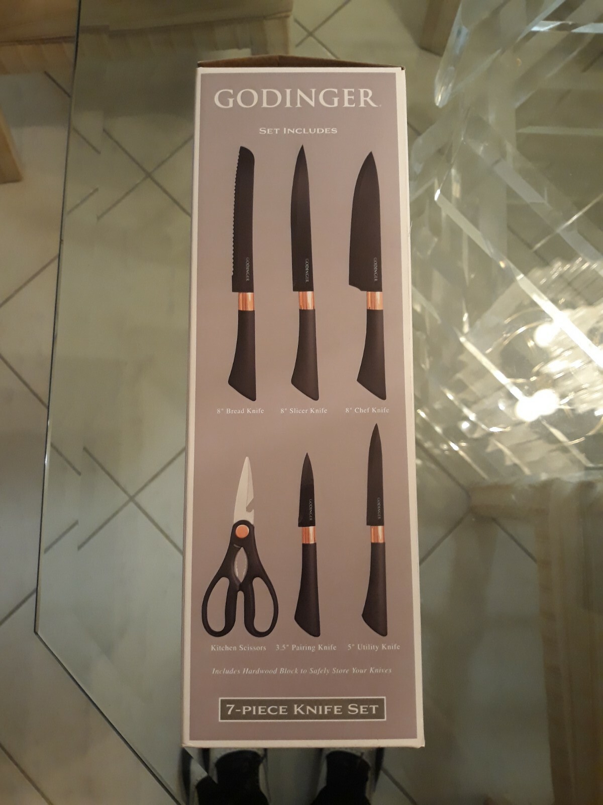 Godinger 7 Piece Knife Set | eBay