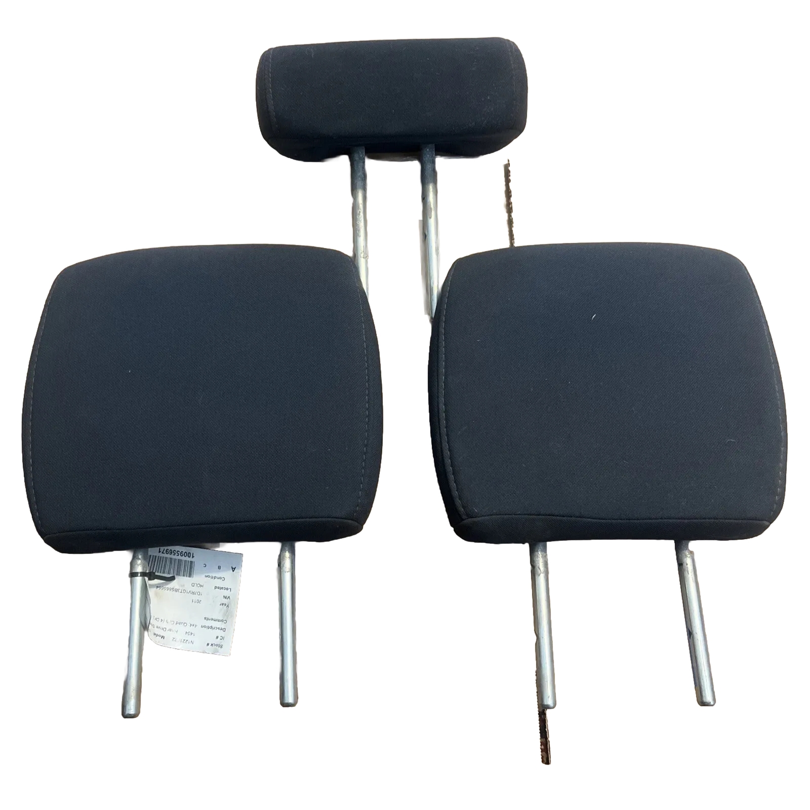 09-12 Dodge Ram Headrest Rear Seat GRAY CLOTH HEAD REST SET OF 3 OEM | eBay
