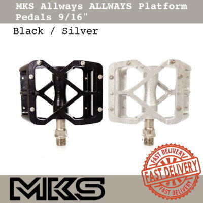 MKS Allways Platform Pedals 9/16" Road MTB Bike Touring Pedal - Silver ...