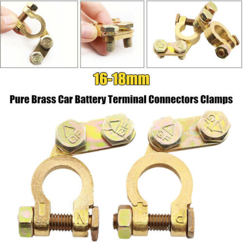 Universal Car SUV Battery Cable Terminal Adapter Top Post Pure Brass ...