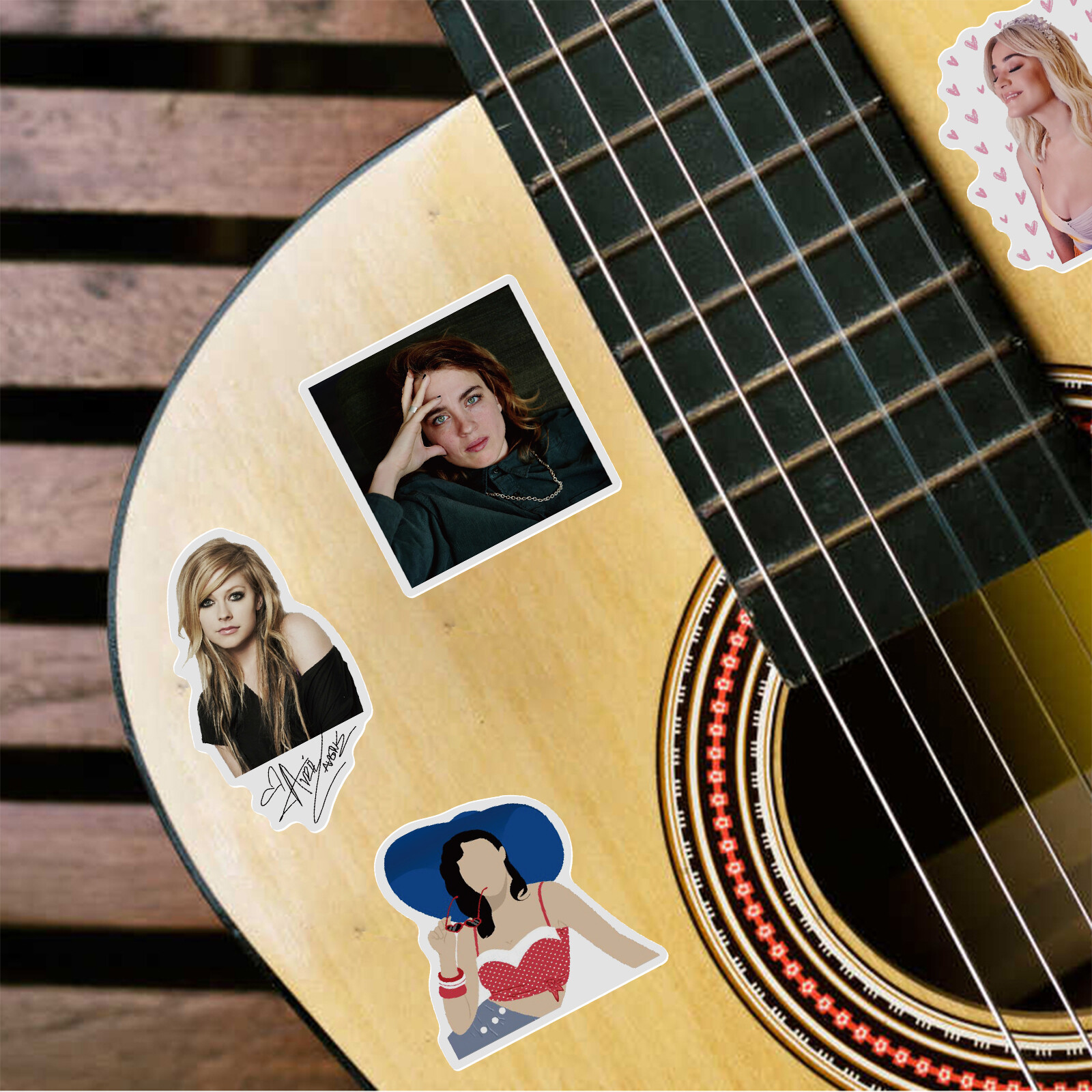 50pcs Female Pop Singers Music Star Stickers Avril Beyance Decal ...