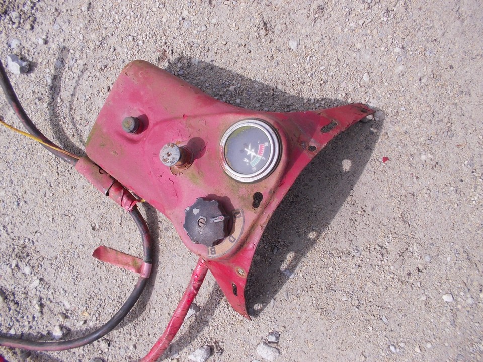 Farmall Cub IH Tractor ORIGINAL dash panel gas tank support w/ switches ...