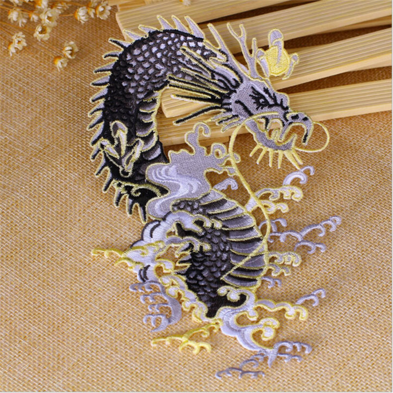 Dragon DIY Patch Embroidered Sew On Iron On Badge Dress Fabric Applique ...