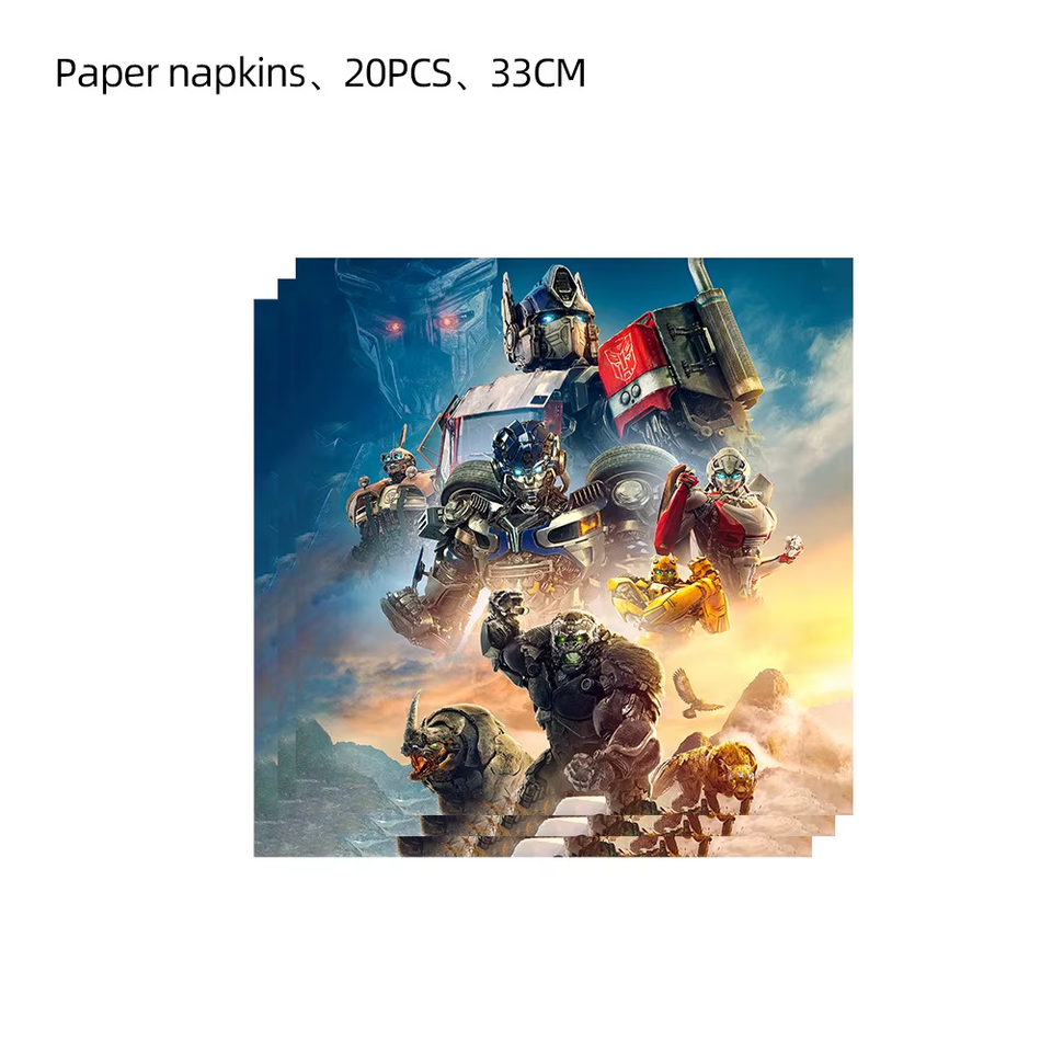 132 Pcs Transformers Birthday Decoration Disposable Party Supplies | eBay