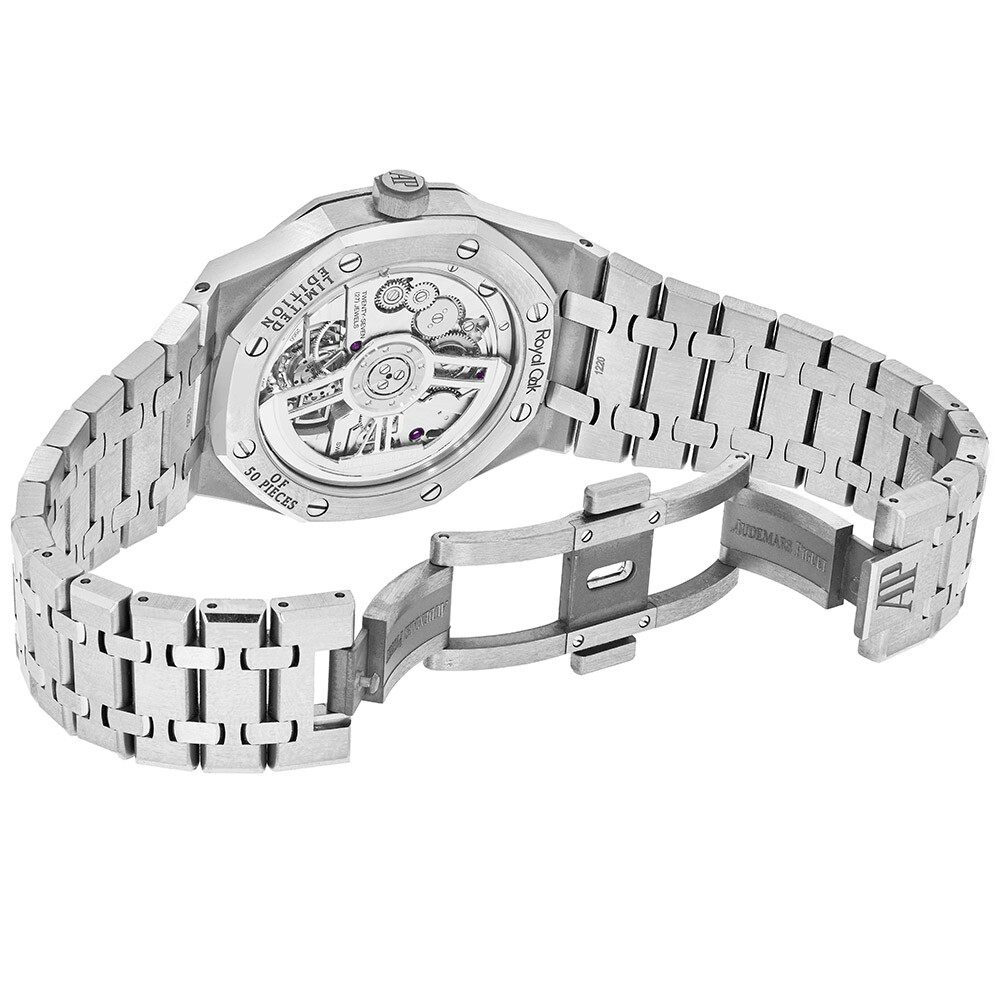 Audemars Piguet Royal Oak Watch 41MM Blue Index Hour Markers Dial | eBay