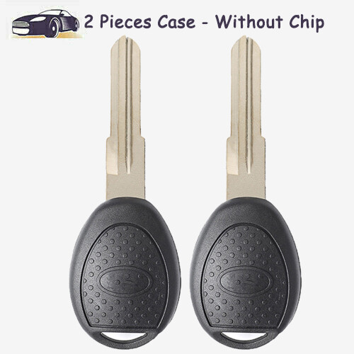 2 Uncut Blank Transponder Key Case Shell Fob for Land Rover Freelander ...