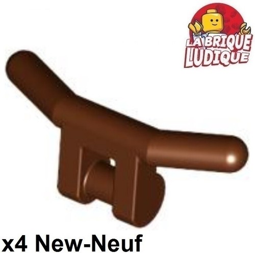 Lego 4X Minifig Utensil Handlebars Reddish Brown 30031 New | eBay