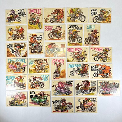 1972 Donruss Silly Cycles Stickers (Lot Of 28) | eBay
