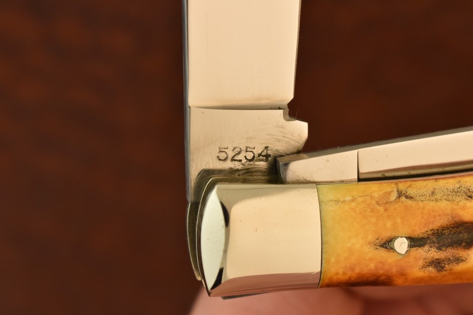 VINTAGE CASE XX USA 1970 10 DOT STAG FULL SIZE TRAPPER KNIFE 5254 NICE (24098) | eBay