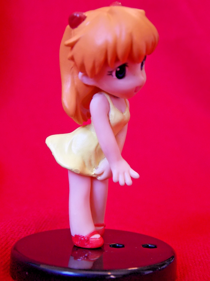 BANDAI ASUKA LANGLEY EVANGELION MINI FIGURE HEIGHT 2.4" 6cm ANIME UK ...