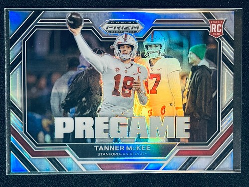 2023 Panini Prizm Draft Picks #PG-5 Tanner McKee Pre Game Silver Prizm ...