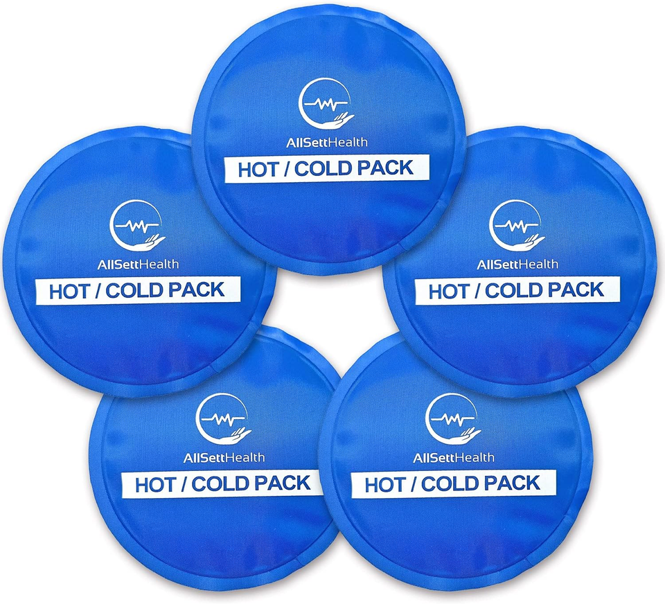 Reusable round Hot and Cold Gel Ice Packs for Injuries | Cold Compress ...
