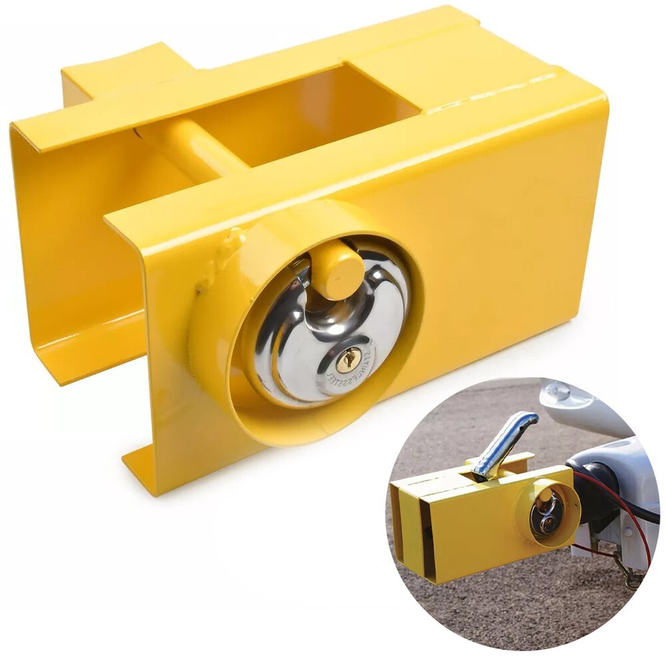 Anti-Theft Security Tow Ball Universal Trailer Coupling Hitch Lock ...