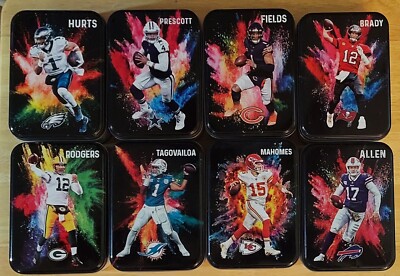 NFL Colorblast Collectors Tins Lot Of 8 Empty No Duplicates Prescott ...