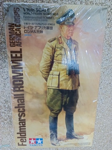 TAMIYA FELDMARSCHALL ROMMEL GERMAN AFRICA CORPS 1/16 MODEL Soldier NEW ...