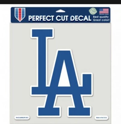 Los Angeles Dodgers MLB 8"x 8" Perfect Die Cut Decal Sticker Team Color ...