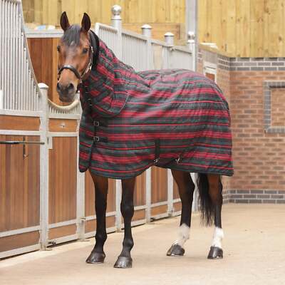 Shires Tempest Plus 200 Combo Stable Rug - Red Tartan | Equestrian ...