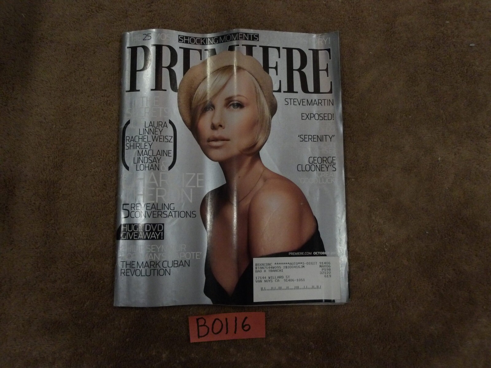 Premiere Magazine / October 2005 / Charlize Theron / Steve Martin ...