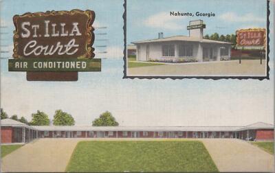 Postcard St Illa Court Nahunta Georgia GA 1953 | eBay