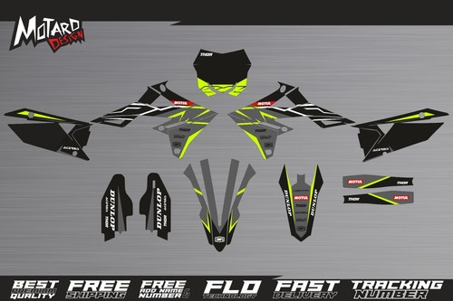 Graphics Kit for Suzuki RMZ 250 2019 2020 2021 2022 2023 2024 FLUO/NEON ...