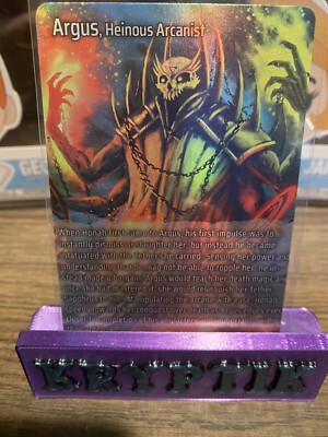 Kryptik TCG Argus 44/112 Foil Lore Card (Limited) Patreon | eBay