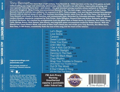 TONY BENNETT JAZZ MOODS: COOL NEW CD 827969429921| eBay