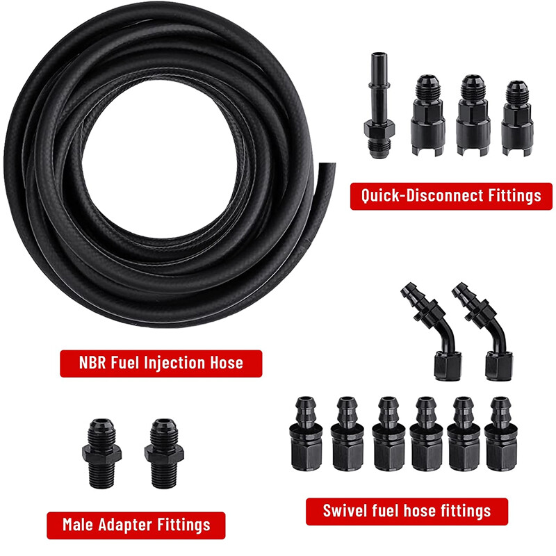 25Ft 3/8'' LS SWAP Fuel Injection Line Kit Complete Conversion EFI FI ...