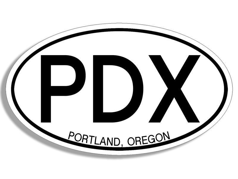 5" white pdx portland oregon car sticker decal usa made | eBay