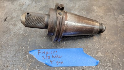 Fitz-rite CAT50 3/8" Endmill End Mill Tool Holder 4" gage | eBay