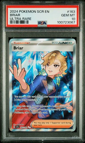 Briar 163/142 Ultra Rare Stellar Crown Pokemon TCG Card PSA 10 Gem Mint ...