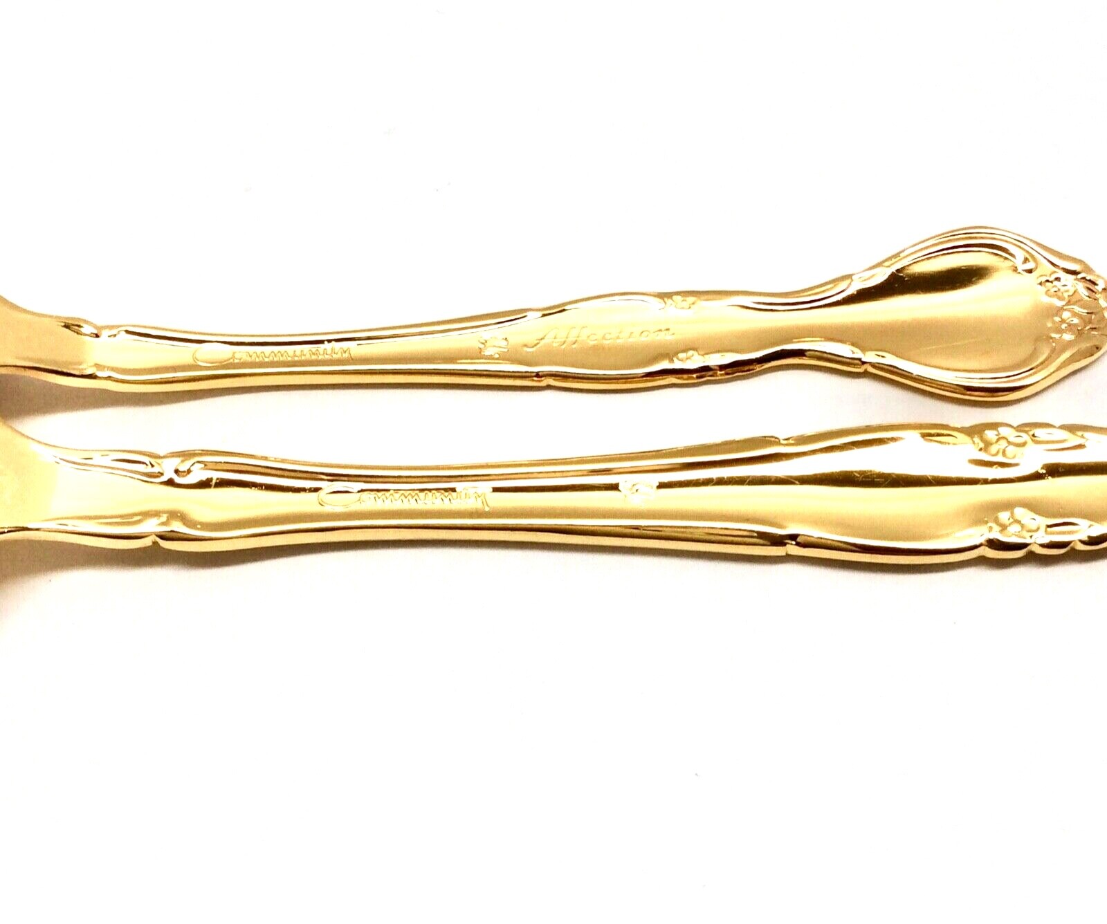 Oneida Community GOLDEN AFFECTION Gold Electroplate Silverware Flatware ...