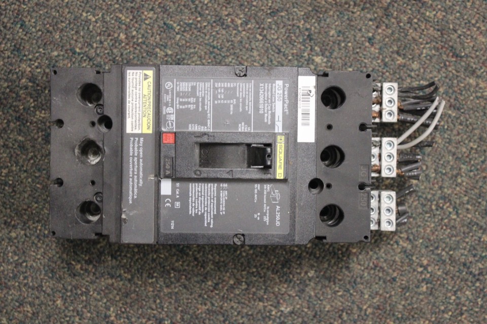 Square D Powerpact JG250 Switch X134206601010 250A 600V for Trane | eBay