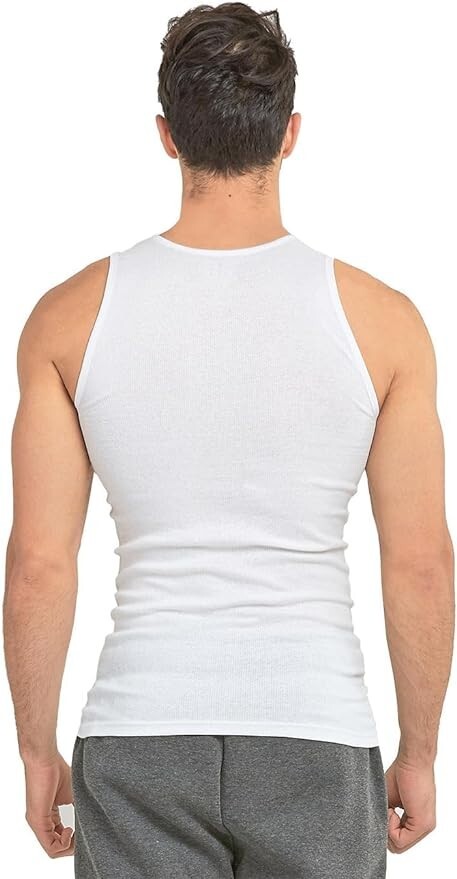 3 pieces Knocker Men's Wife Beater Ribbed Undershirt A-Shirts Tank Top ...