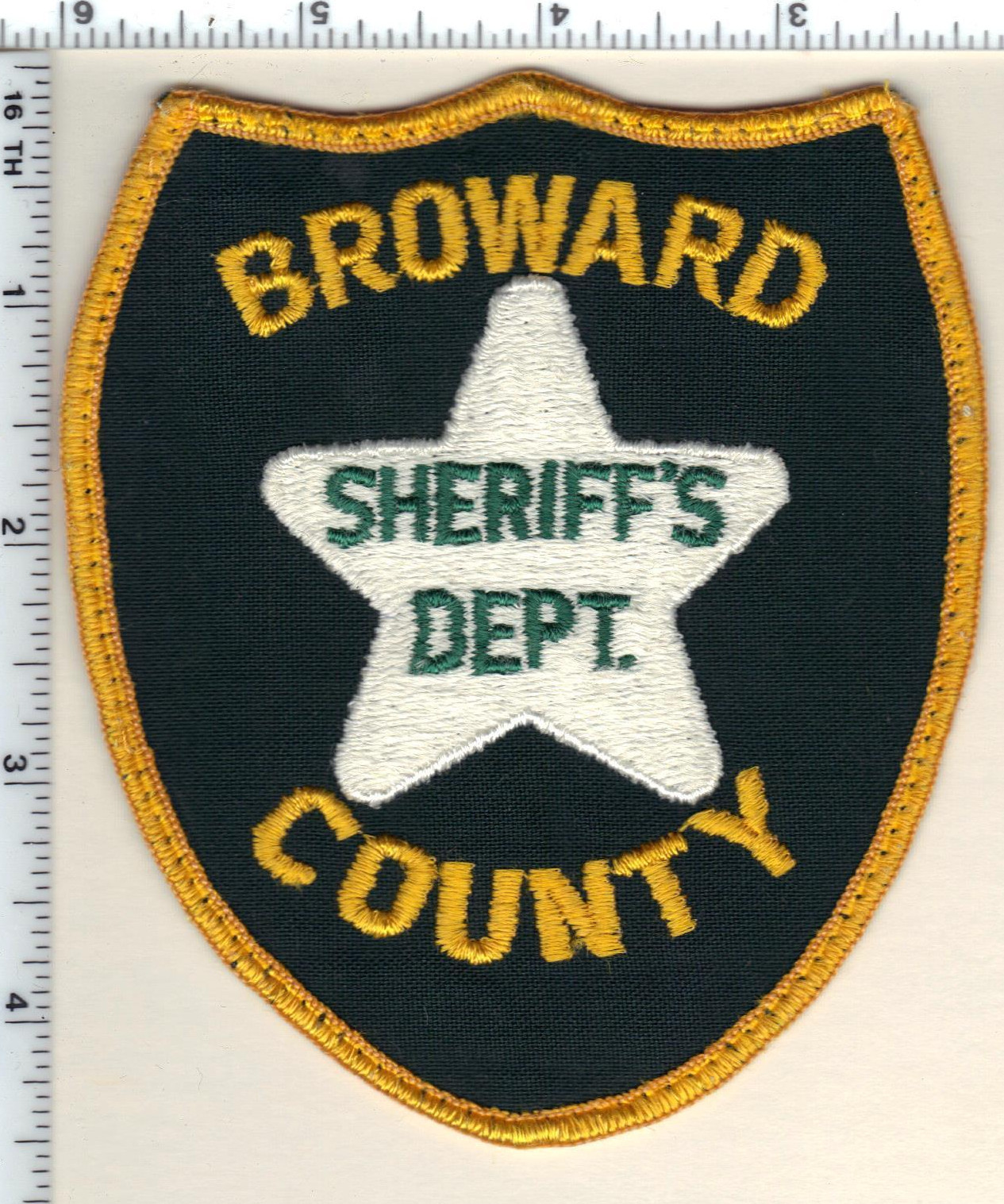 Broward County Sheriff's Dept. (Florida) 1st Issue Shoulder Patch | eBay