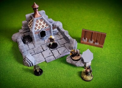 Dwarf Forge FULLY PAINTED Dungeons & Dragons/Pathfinder Fantasy Scenery ...