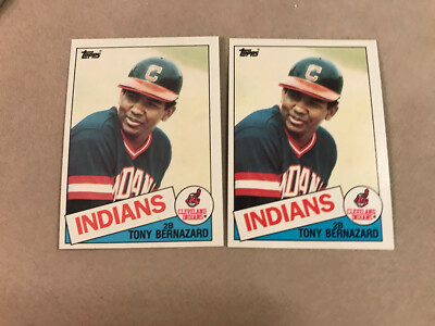 1985 Topps Baseball Card #533 Tony Bernazard Cleveland Indians Nm/Mt ...