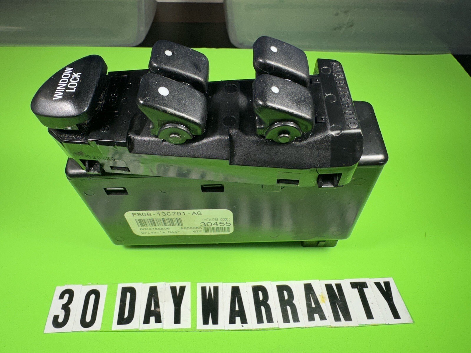 1998-2002 LINCOLN CONTINENTAL WINDOW MASTER SWITCH F80B-13C791-AG OEM ...