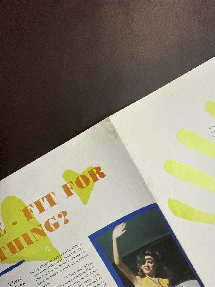 Rare Kylie Minogue Poster Book Magazine Mega 1980s / 90s vintage mega ...
