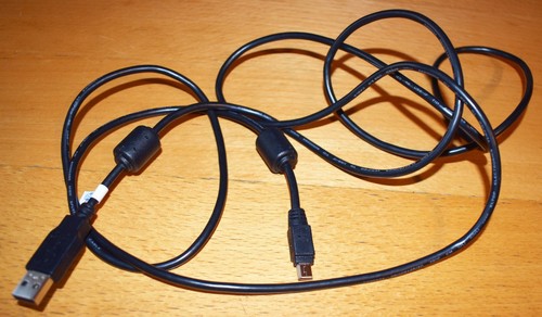 6 feet black Eltop Electronic cable cord USB A - USB says B looks like ...