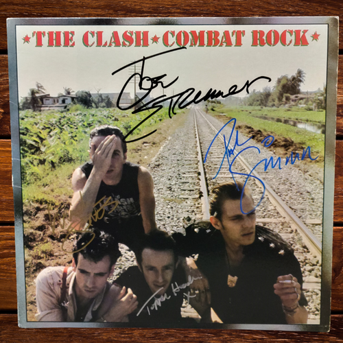 The Clash Signed lp***Combat Rock***4 members | eBay