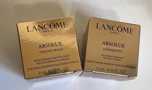 Lancome Absolue LONGEVITY The Soft Cream 5ml & NEW Eye Cream 5ml NIB | eBay