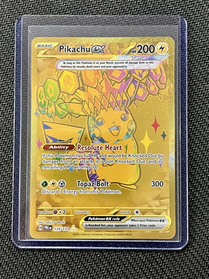 Pokemon Prismatic Evolutions SIR 3-card Lot. Gold Pikachu, Gholdengo ...