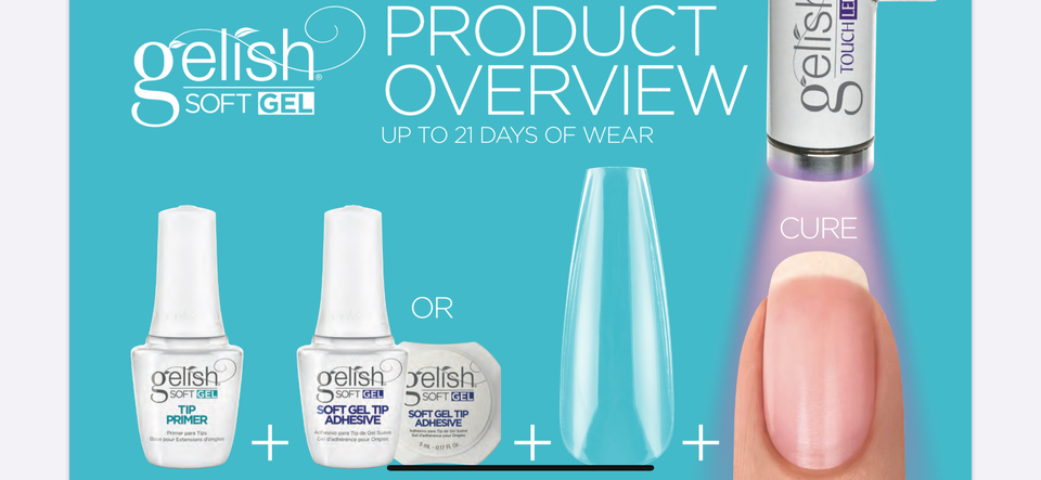 Gelish Soft Gel Flawless Nails Light Speed Duo Primer + Gel Tip ...