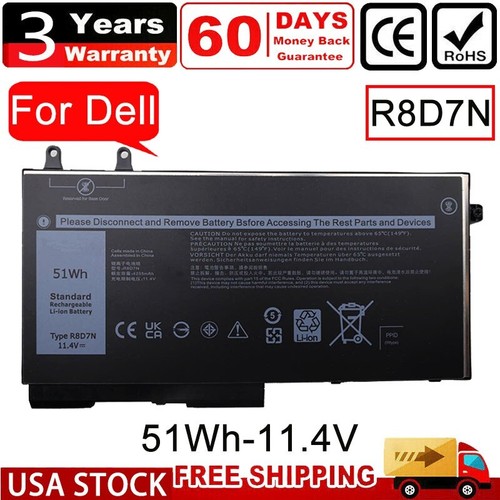 R8D7N Battery For Dell Precision 3540 3550 Latitude 5400 5500 5510 5410 ...